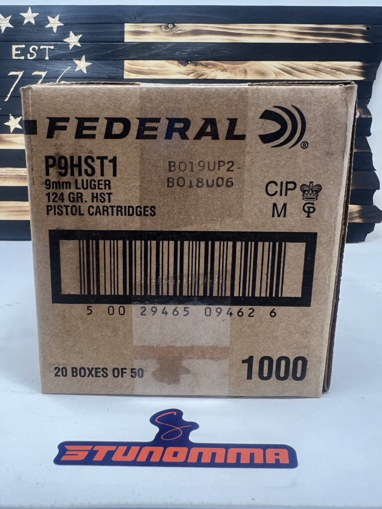 FEDERAL LAW ENFORCEMENT HST 9MM 124GR JHP 1000 Rounds Free Shipping ...