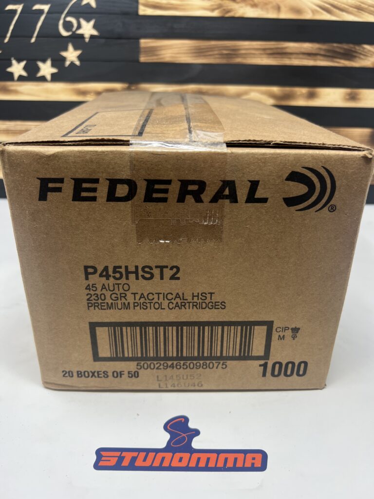 FEDERAL P45HST2 45ACP 230GR HP 1000 ROUNDS FREE SHIPPING!! - Stunomma